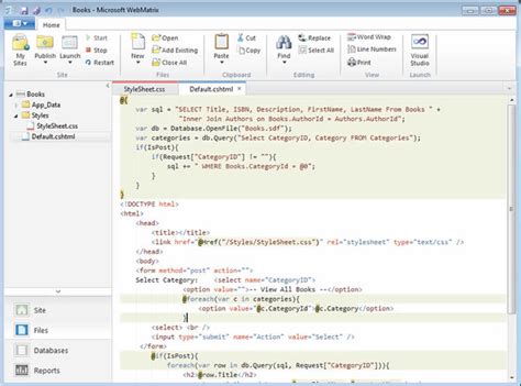 microsoft webmatrix how to view my site lasopasimply
