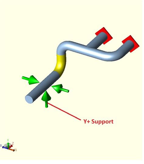How To Model Y Support In Ansys Apdl Like In Caesar Ii Researchgate