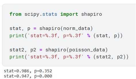 Тесты статистической проверки принадлежности нормальному распределению Python