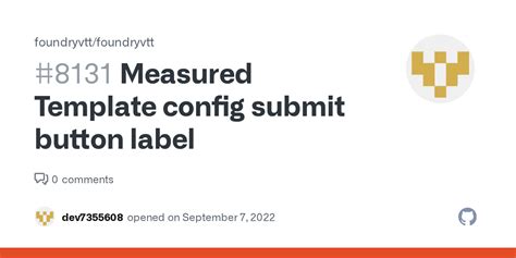 Measured Template Config Submit Button Label · Issue 8131 · Foundryvtt