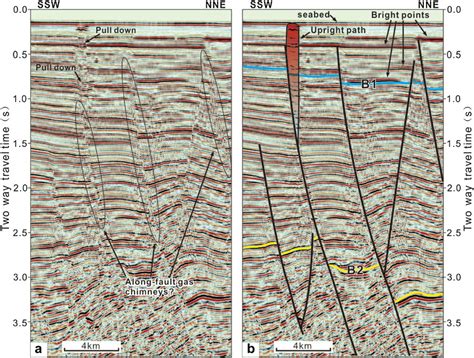 Zoom In Fig 4a Showing Seismic Reflections Of Along Fault Gas