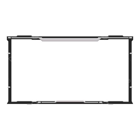 Webcam Border Png Image Black And Silver Webcam Border Frame With