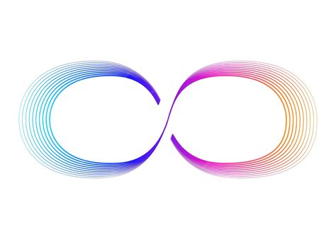Premium Vector Design Elements Infinity Sign Color Spectrum Rainbow