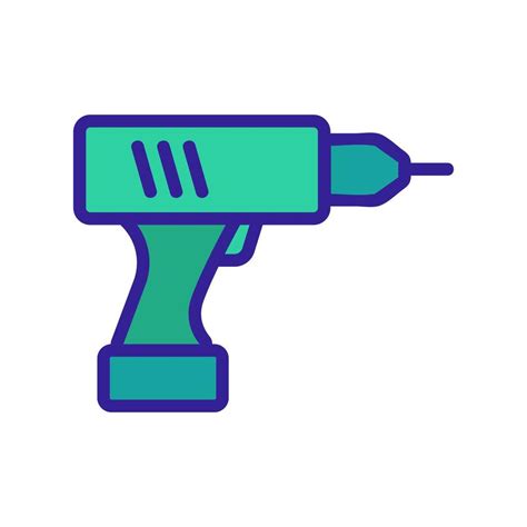 Type Of Cordless Drill Icon Vector Outline Illustration 9953828 Vector Art At Vecteezy