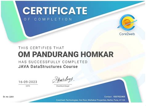 Om Homkar On Linkedin Java Dsa Programming Certification Linkedinlearning