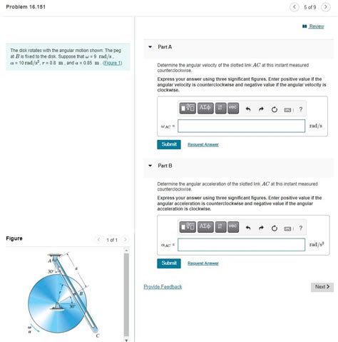 solved problem 16 151 5 of 9 h review part a the disk