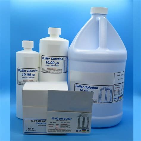 PH Buffer Solution PH Color Coded Blue Electro Glo Distribution