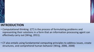 Introduction To Computational Thinking Pptx Computing Technology Computing