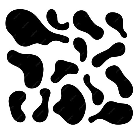 Premium Vector Organic Abstract Amoeba Blob Shape Vector Illustration