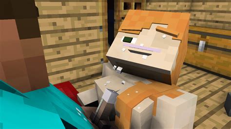 Rule 34 3d After Sex Alex Minecraft Blush Cubic Breasts Cum Female Male Minecraft Penis