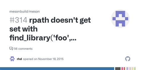 Rpath Doesnt Get Set With Findlibraryfoo Dirspathtolib · Issue 314 · Mesonbuild