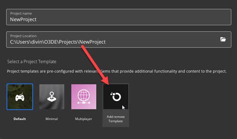 Project Manager Remote Template Add Button Disabled · Issue 12069