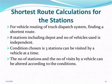 Route Optimization Algorithm Pptx Computing Technology And Computing