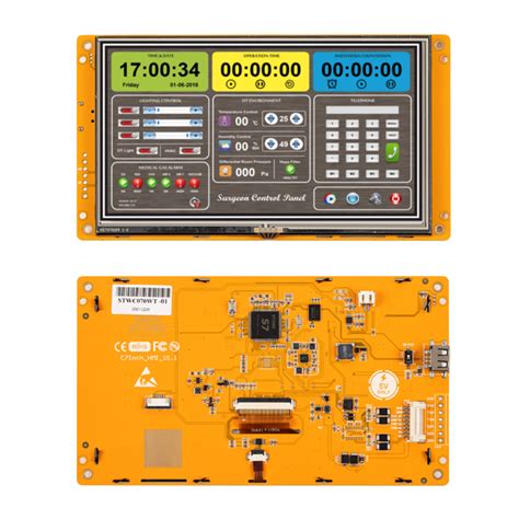Módulo De Pantalla Lcd Serie Hmi De 43 A 101 Pulgadas Con Programa Pantalla Táctil Para