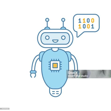 Chatbot Coding Icon Stock Illustration Download Image Now Blue Chatbot Coding Istock