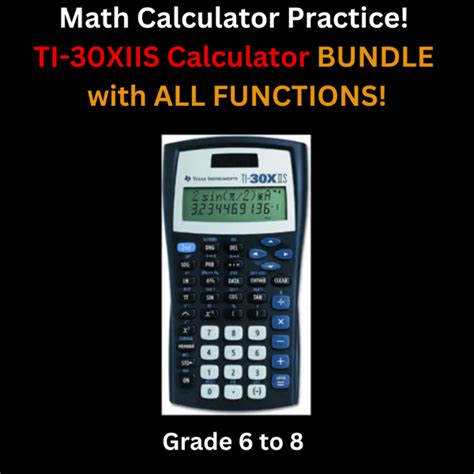Math Calculator Practice Ti 30xiis Calculator Bundle With All