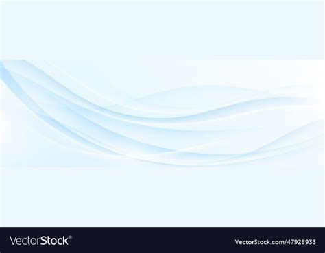 Abstract Light Blue Wave Background Modern Vector Image