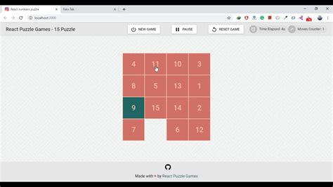 Simple Puzzle Game In Reactjs Youtube