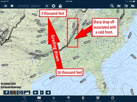 Freezing Level Overlay AvPlan EFB Electronic Flight Bag