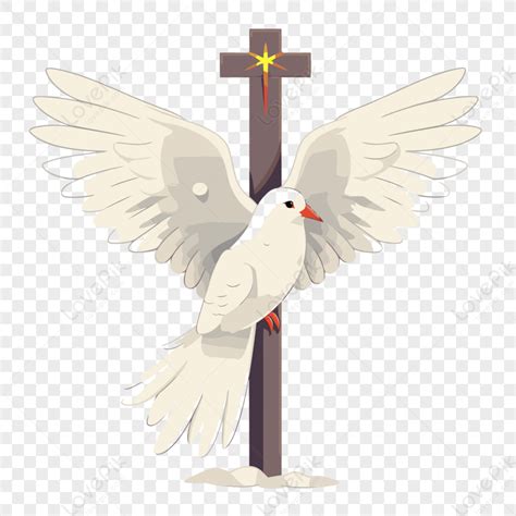 십자가 비둘기클립 아트상표만화 Png 일러스트 무료 다운로드 Lovepik