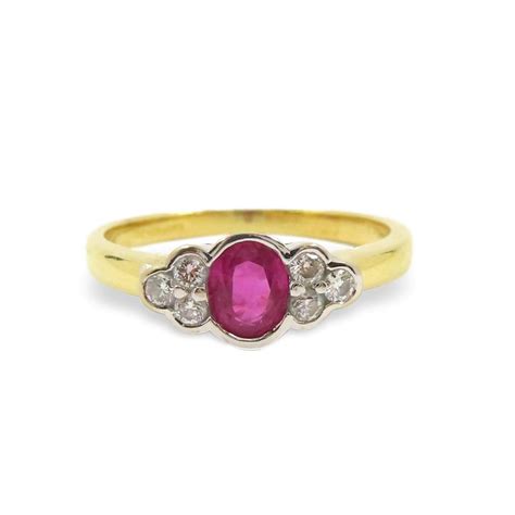 Vintage Ruby And Diamond Ring Mckenna And Co