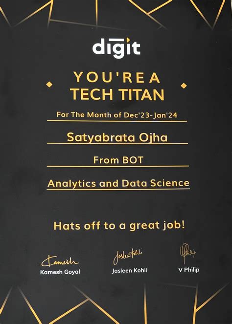 Satyabrata Ojha On Linkedin Thrilled And Honored To Receive The