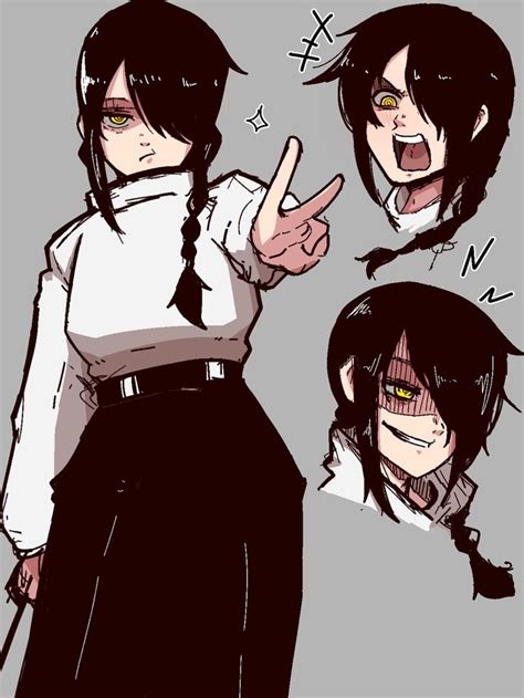 Pinterest Chainsaw Anime Faces Expressions Character Art
