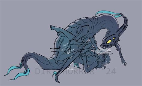 Rule 34 1alien 1girls 1monster Alien Arthropod Arthropod Limbs Blush Busty Choking Choking