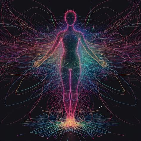 Premium Ai Image Human Electromagnetic Field A Subtle Radiant Energy Enveloping Body Vibrant