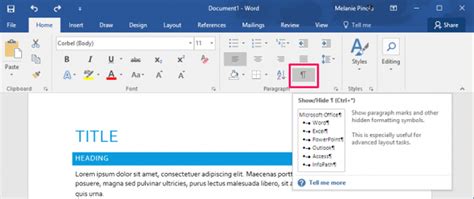How To Show Formatting Marks In Microsoft Word Laptop Mag