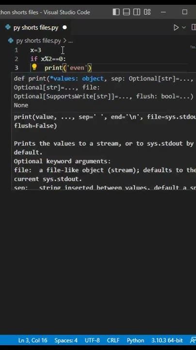 Check 3 Is A Even Or Odd Python Pythoncode Coding Code Python3