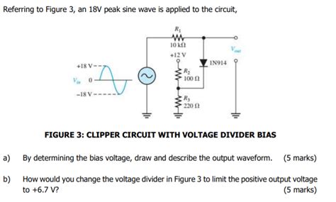 Solved Referring To Figure An V Peak Sine Wave Is Chegg