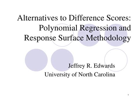 Ppt Alternatives To Difference Scores Polynomial Regression And