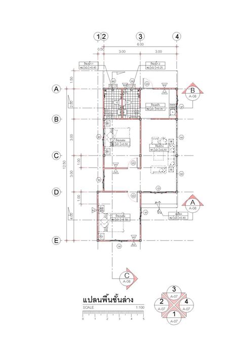 แบบบ้านชั้นเดียวโมเดิร์นโฮมจูเนียร์ Blueprint 0168