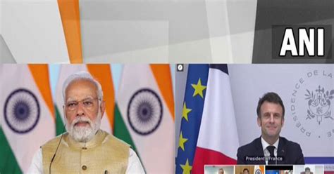Pm Narendra Modi Speaks To French President Macron Over Video Call