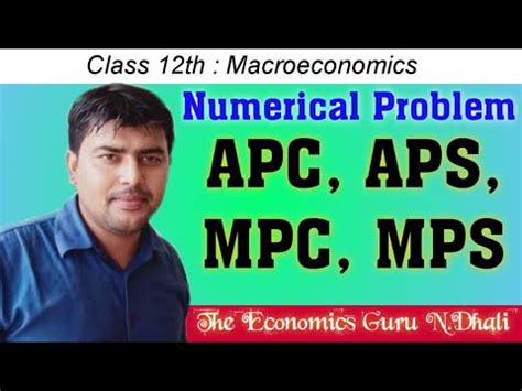 APC MPC APS MPS I Numerical Questions L Macroeconomics L Class 12th YouTube