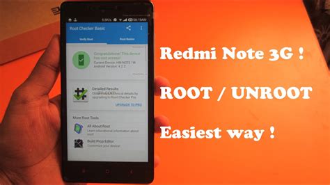 Redmi Note G Root Unroot Easiest Way YouTube