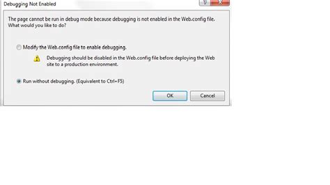 Debugging Is Enabled In Webconfig But I Still Get The Error That Debugging Is
