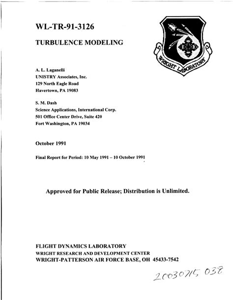 Pdf Turbulence Modeling