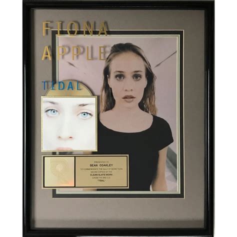 Fiona Apple Tidal Riaa Gold Album Award Barnebys