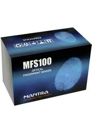 fingerprint scanner mantra mfs100 biometric optical sensor at ₹ 2300