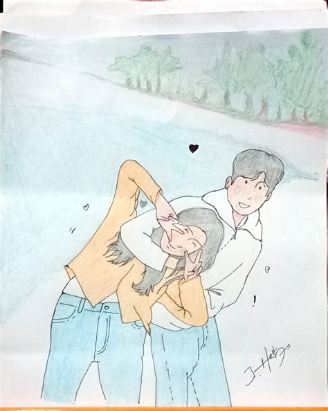 Tumblr Cuddling Drawing