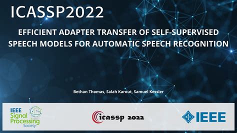 Efficient Adapter Transfer Of Self Supervised Speech Models For Automatic Speech Recognition