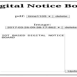 PDF Implementation Of Digital Notice Board Using Raspberry Pi And IOT