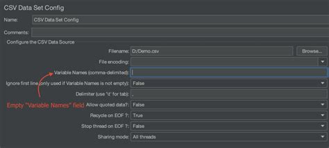 Reading From Csv File In Jmeter Using Csv Data Set Config Codekru
