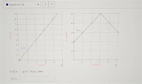 solved f x h x g x find the following using the table