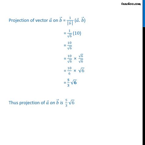 Example Find Projection Of Vector A I J K On B