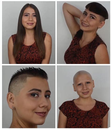 Pin By Ashley Boasso On Before And After Extreme Haircut Pix Shaved Head Women Shaved Hair