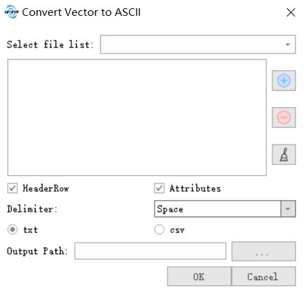 Convert Vector To ASCII LiDAR User Guide