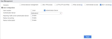 Web Example For Configuring 802 1x Authentication